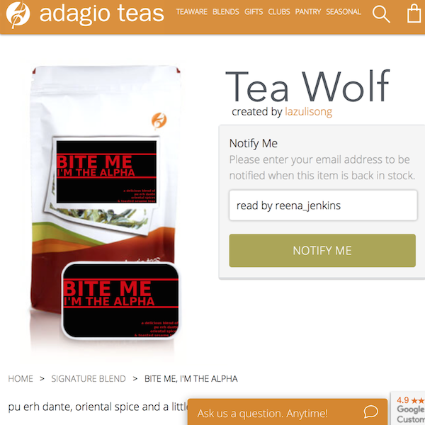 [podfic] Tea Wolf - lazulisong, reena_jenkins - Teen Wolf (TV) [Archive ...